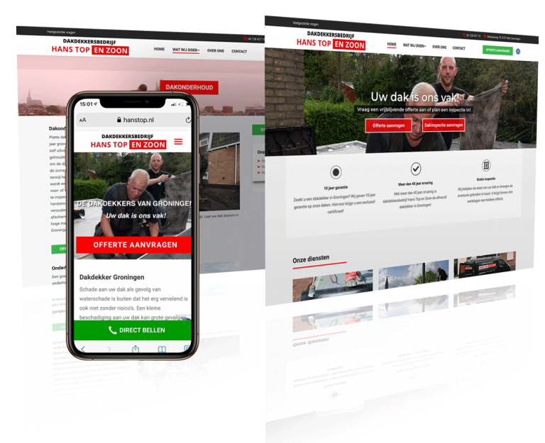 Dakdekkersbedrijf Hans Top En Zoon | Pixelsz Webdesign