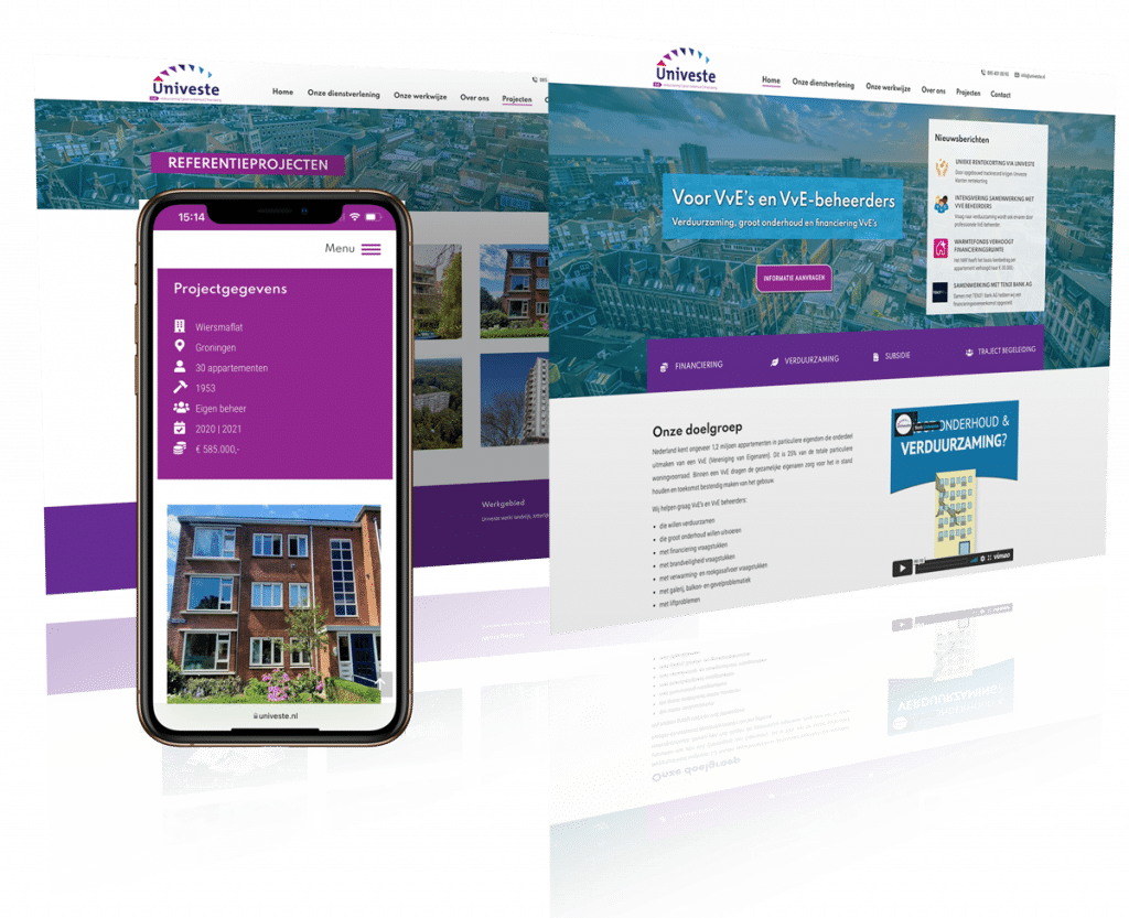Univeste - Pixelsz webdesign Groningen
